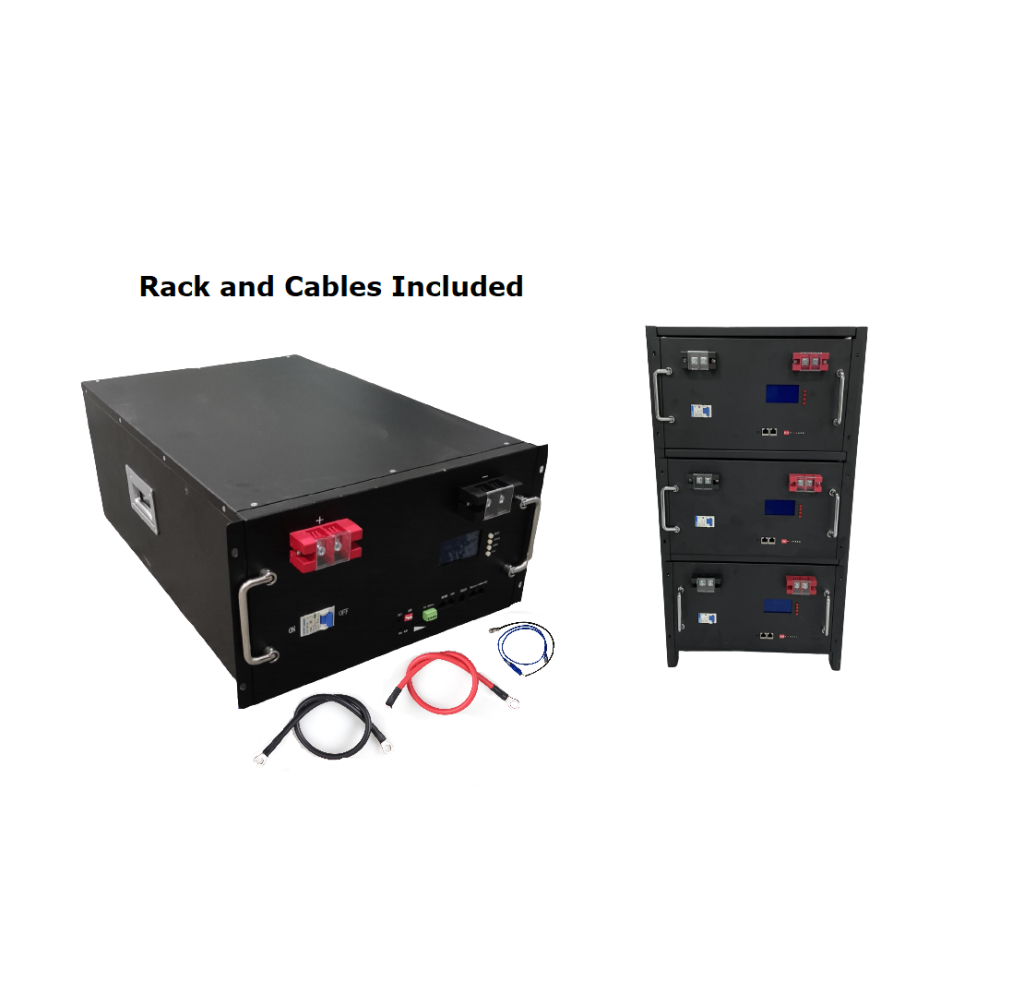 48 Volt 1200 Amp Hour LIFEP04 Lithium Battery System | Rack Mount | 6 x ...